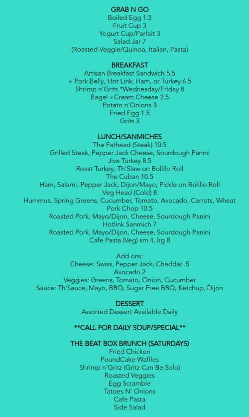 I Am Cafe menu in Ashland, California, USA