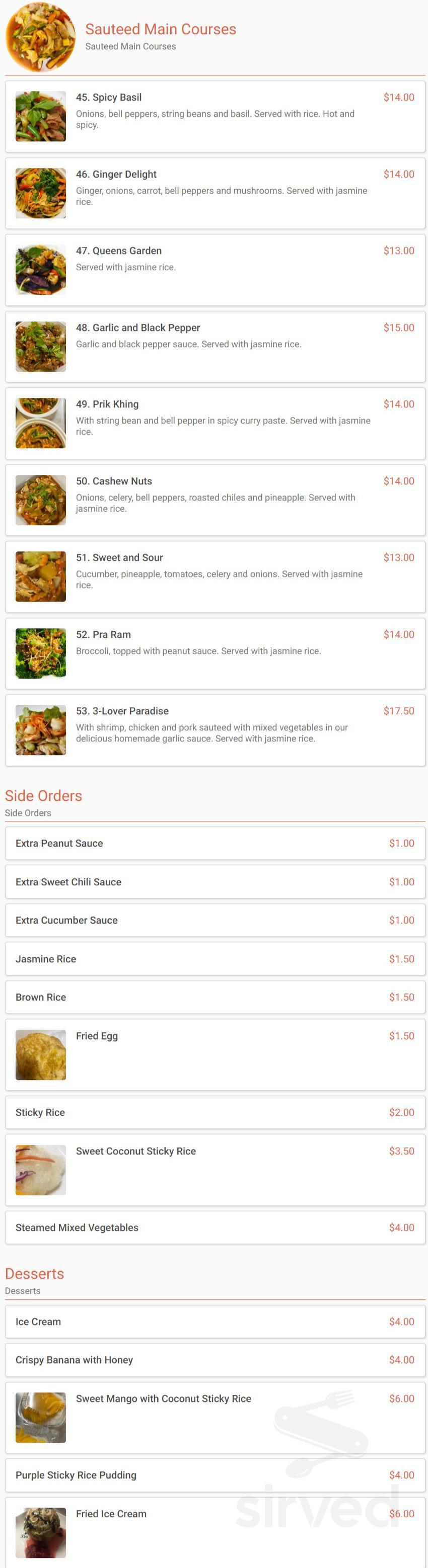 Nine Thai by Thai Boulevard menu in Forest Hills, New York, USA
