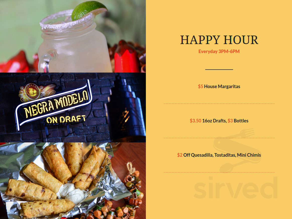 Calle Tepa Mexican Street Grill & Bar menu in Tucson, Arizona, USA