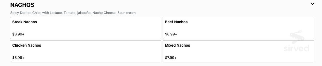 Super Sharks Fish & Chicken menu in Indianapolis, Indiana, USA