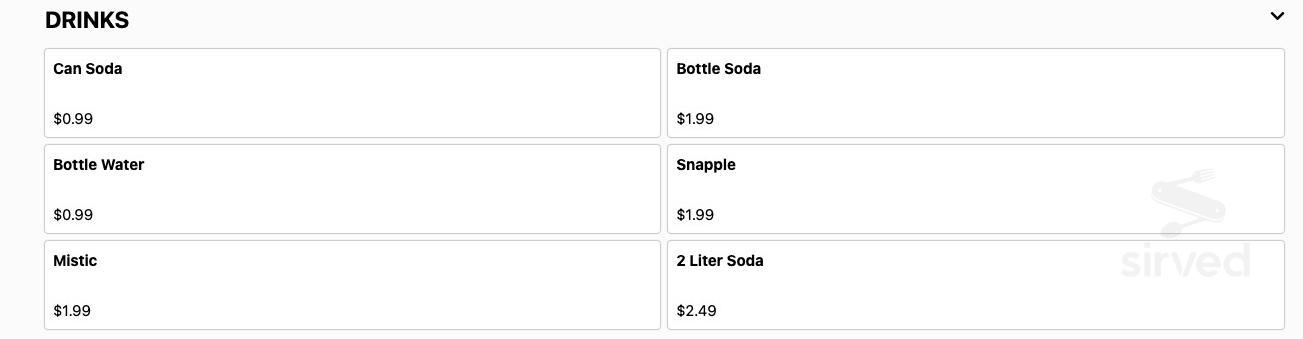 Super Sharks Fish & Chicken menu in Indianapolis, Indiana, USA