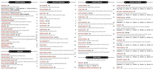 Menu for Mayuri Indian Cuisine in Redmond, WA | Sirved