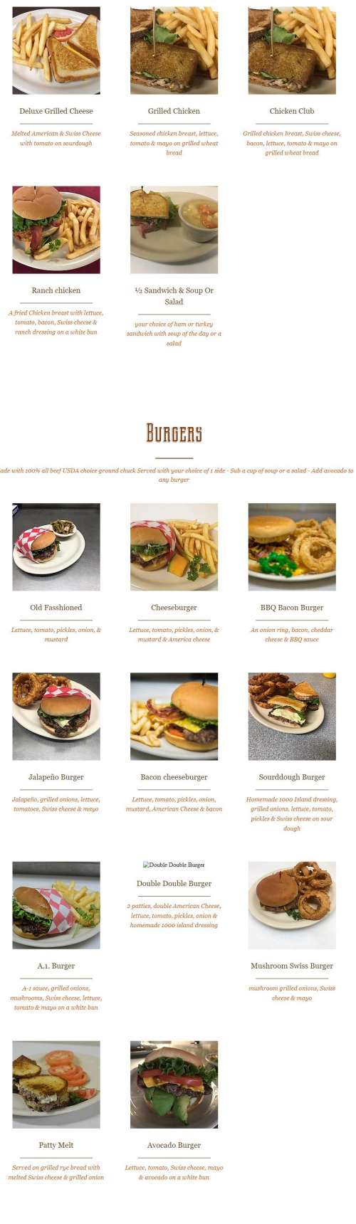 Jay Jay Cafe menu in Arlington, Texas, USA