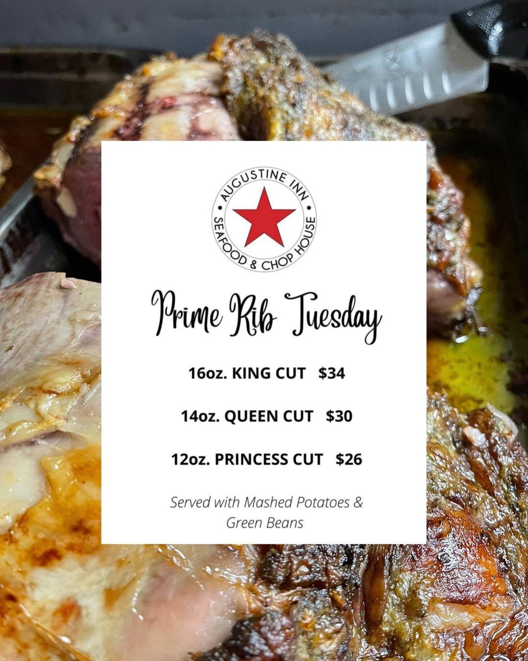 Augustine Inn Seafood & Chop House menus in Middletown, Delaware ...