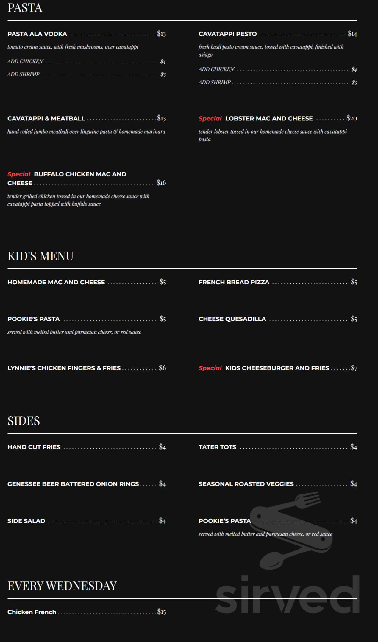 Hogan's Eatery menus in Sodus, New York, United States