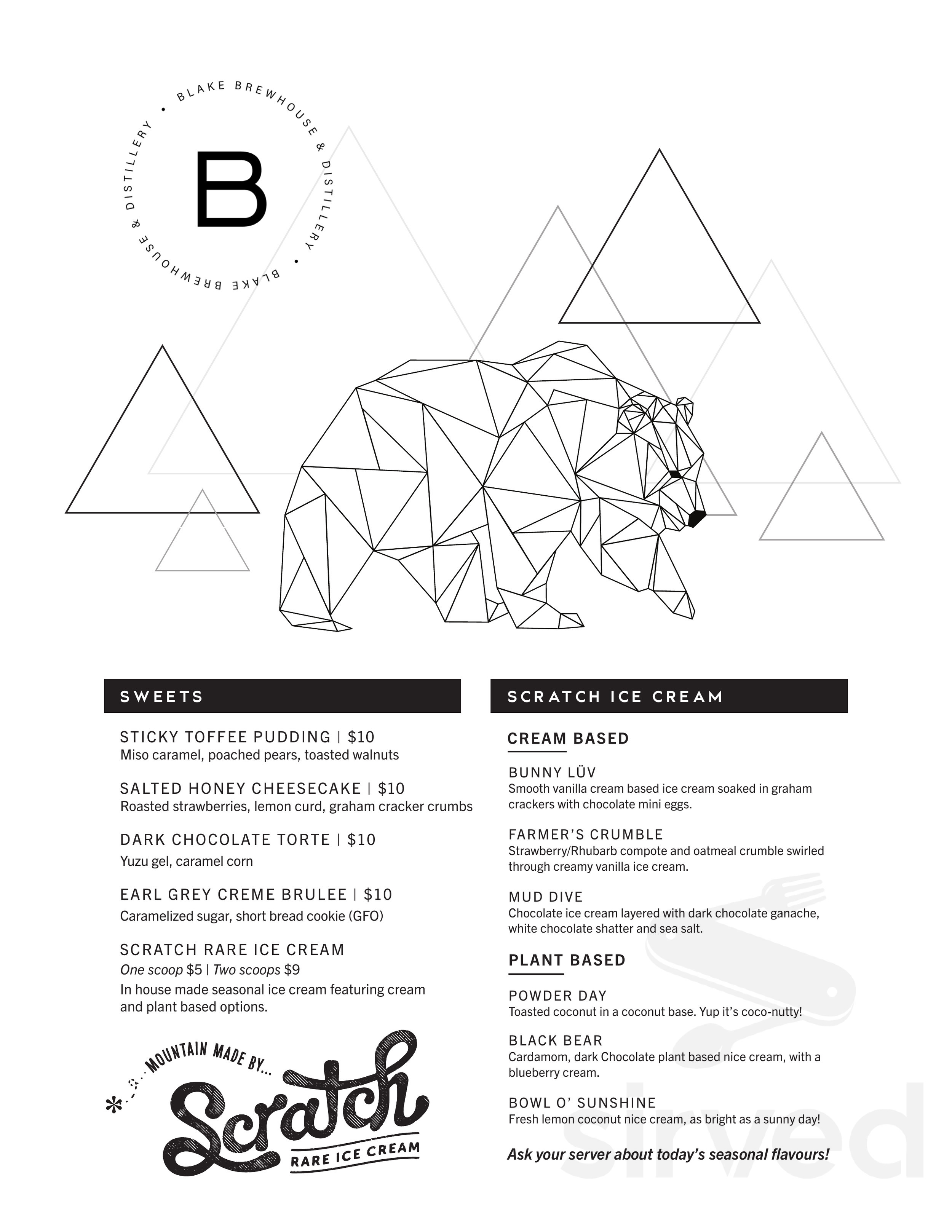 Menu - Canmore AB's PD3 by BLAKE | Sirved