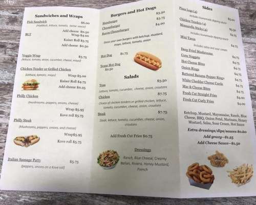 Foster Brook Creamery menu in Bradford, Pennsylvania, USA