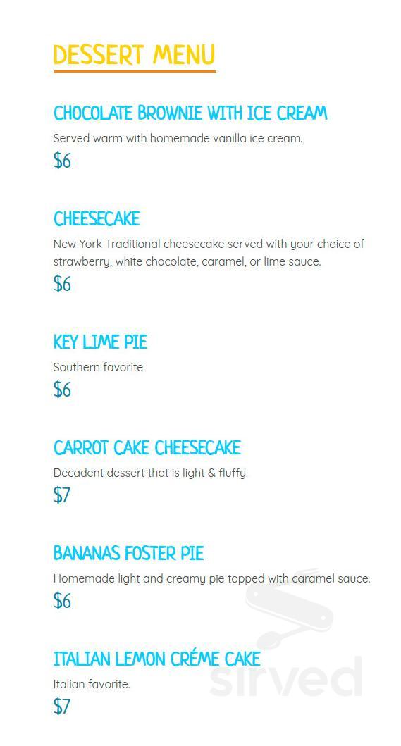 Menu for Neches River Wheelhouse in Port Neches, TX | Sirved