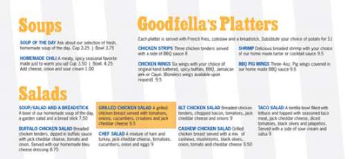 Goodfella's Bar & Grill Menu - Foley, Minnesota | Sirved