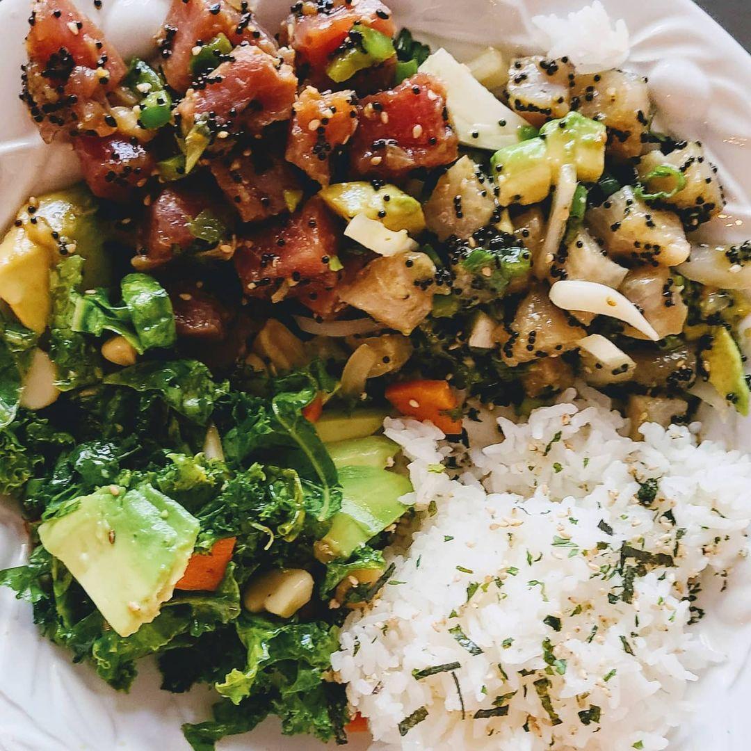 Poke-Poke menu in Fort Worth, Texas, USA