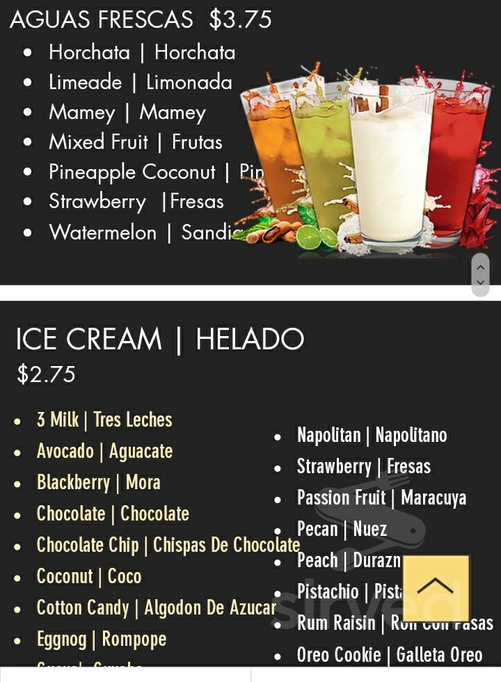 Paletería La Mexicana menu in Harrisonburg, Virginia, USA