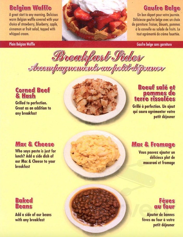 Menu for Hynes Restaurant in Moncton, NB | Sirved
