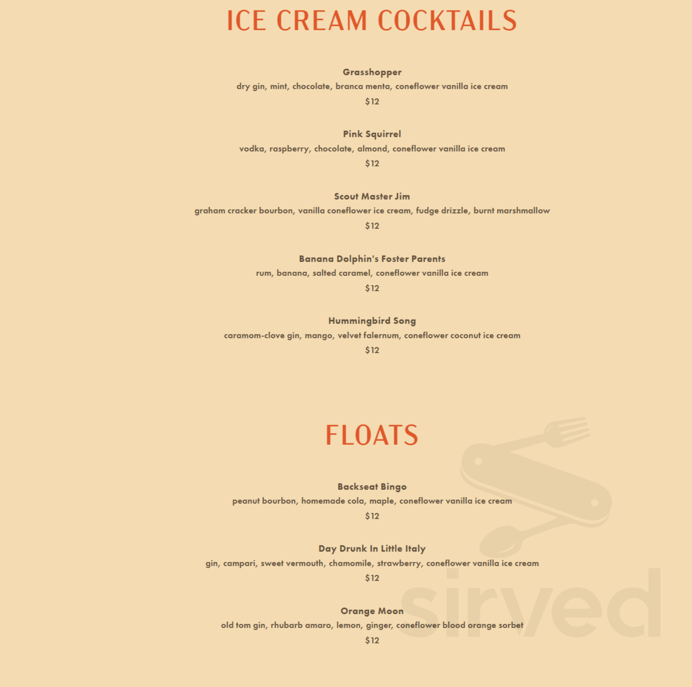 Fizzy's Fountain & Liquors menu in Omaha, Nebraska, USA