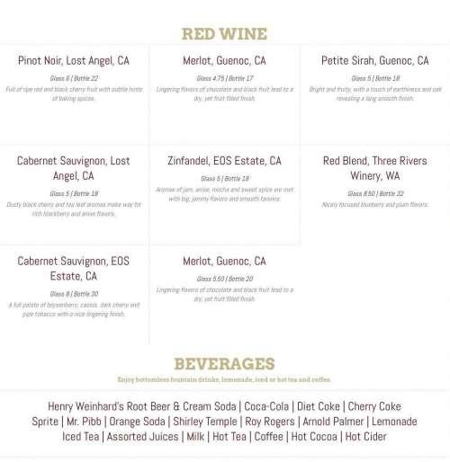 MacKenzie River Pizza, Grill & Pub menu in Kalispell, Montana, USA