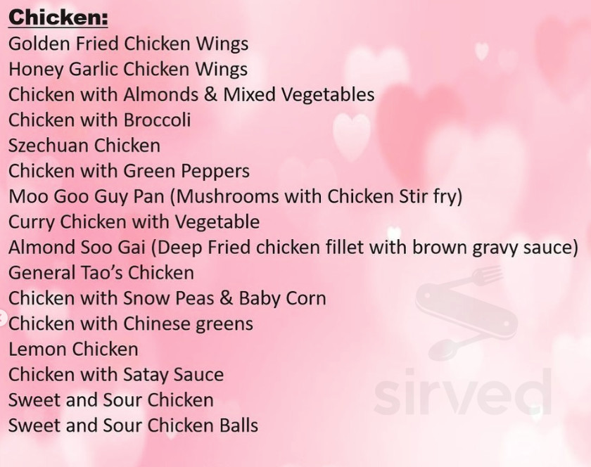 Yummy Chow Chinese Restaurant menus in Delhi, Ontario, Canada