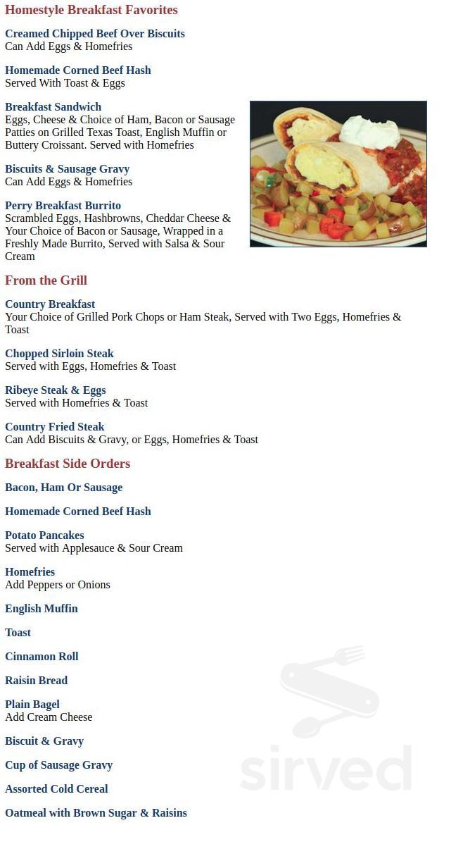 Perry Family Restaurant menus in Painesville, Ohio, United States