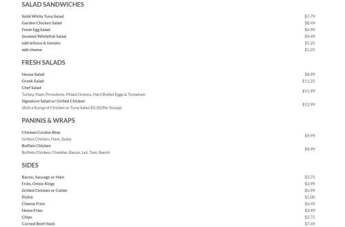 Signature Bagels Deli & Catering menu in Riverhead, New York, USA