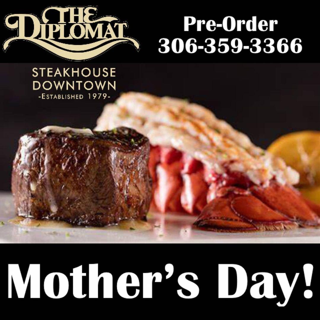 The Diplomat Steakhouse menu in Regina, Saskatchewan, Canada