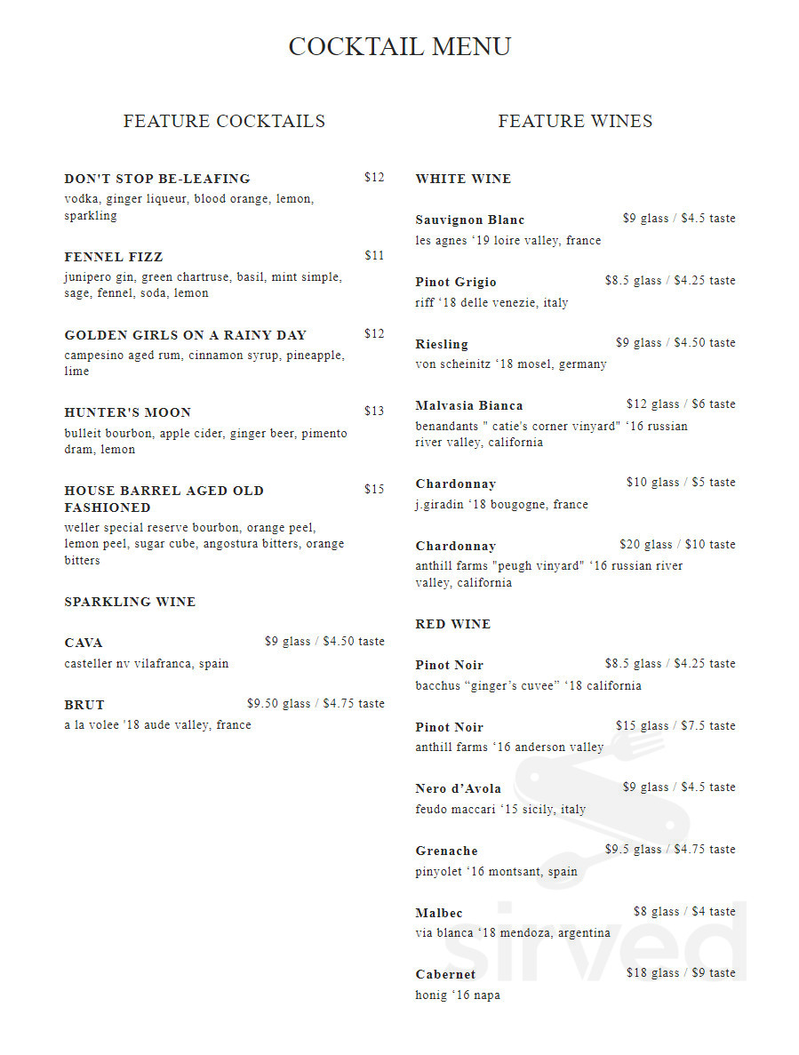 Menu - Chattanooga TN's St. John's Restaurant | Sirved