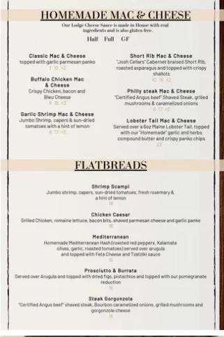 The Lodge at Silver Sands menu in East Haven, Connecticut, USA