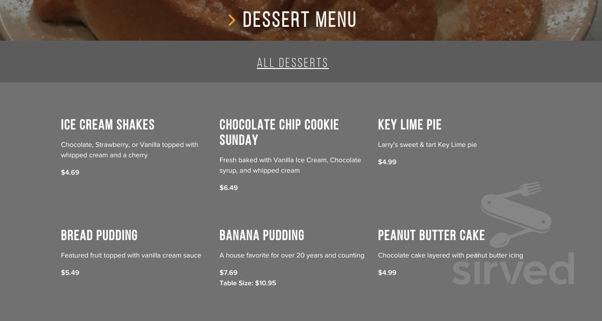 County Grill & Smokehouse menu in Yorktown, Virginia, USA