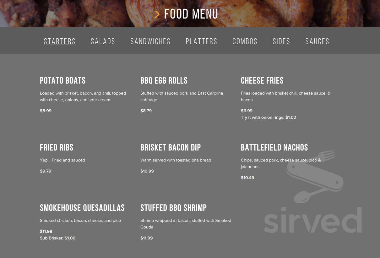 County Grill & Smokehouse menu in Hampton, Virginia, USA