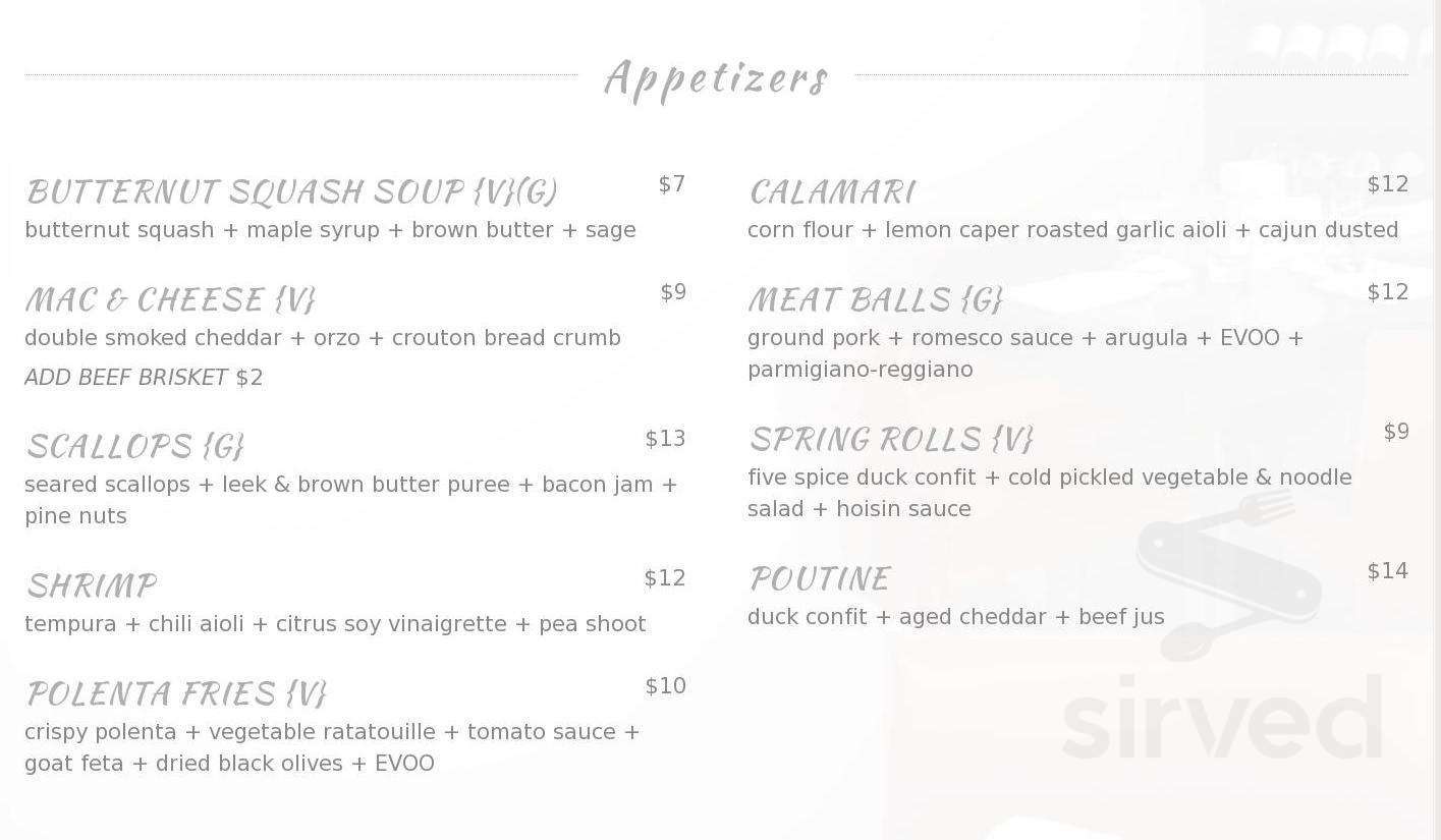 Days on Front menus in Kingston, Ontario, Canada