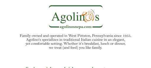 Menu for Agolinos in West Pittston, PA | Sirved