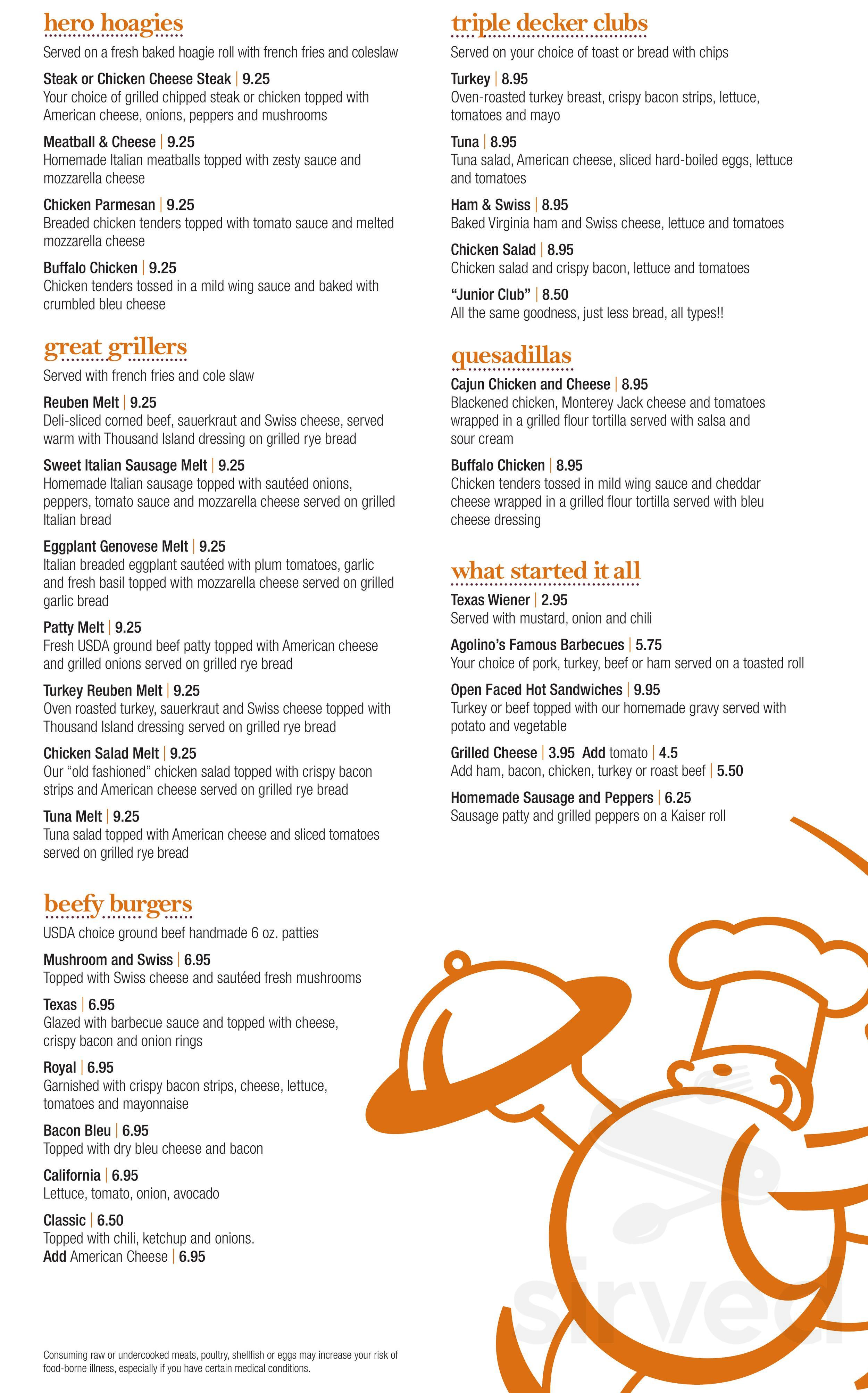 Agolinos menus in West Pittston, Pennsylvania, United States