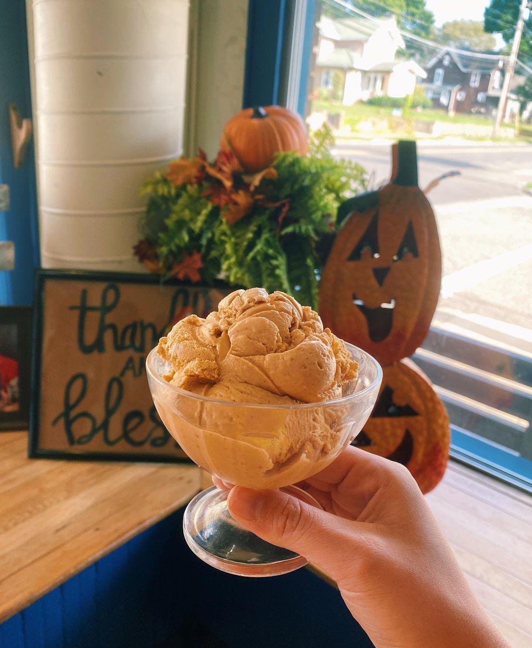 Taggarts Ice Cream menu in Canton, Ohio, USA