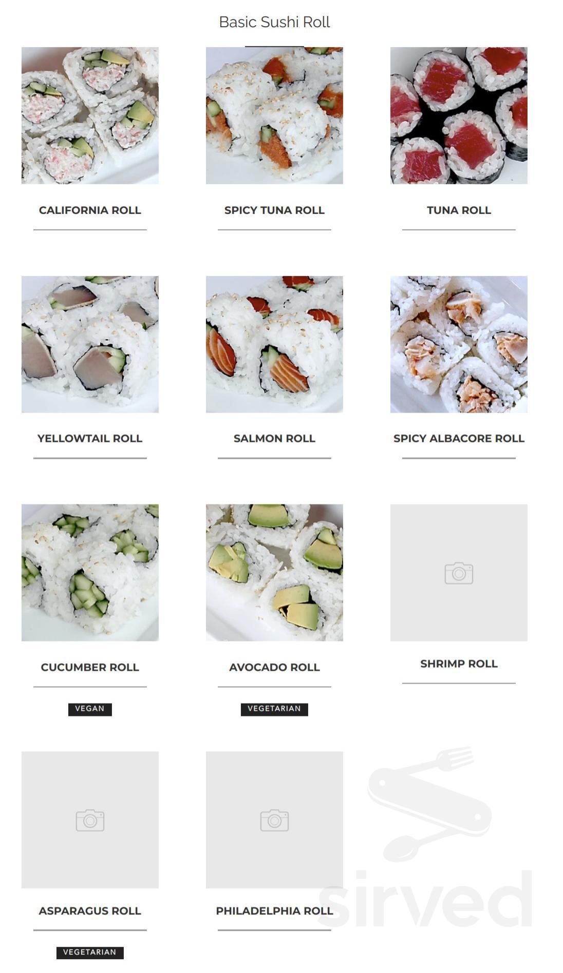 DARUMA Sushi/Roll/Noodle menu in Mesa, Arizona, USA