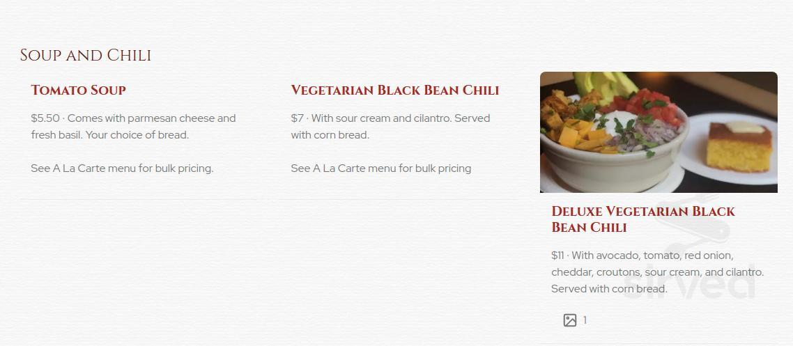 Simple Simon's Bakery & Bistro menu in Riverside, California, USA