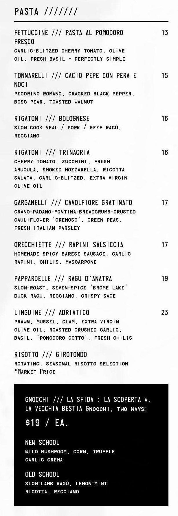 Menu - Toronto ON's Nodo Junction | Sirved