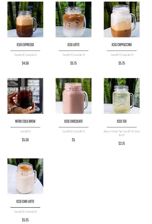 Crema Gourmet Espresso Bar menu in Davie, Florida, USA