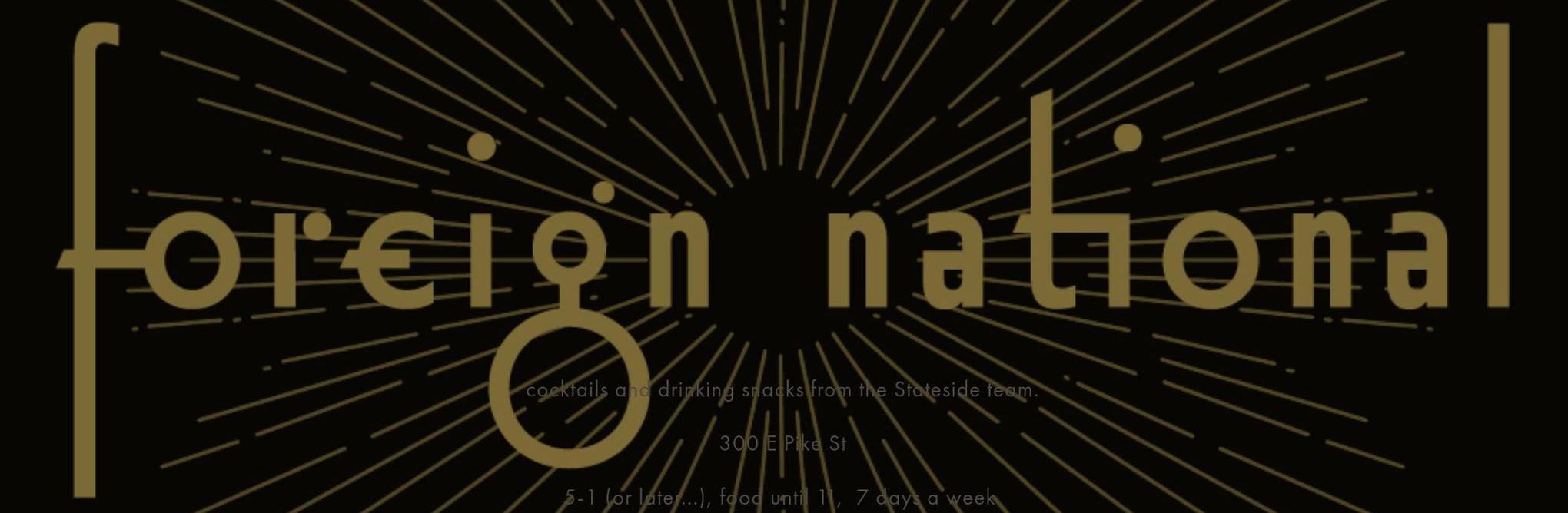 Menu for Foreign National in Seattle, WA | Sirved