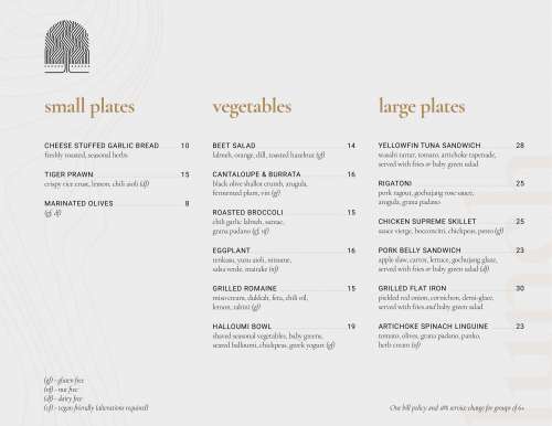 Orchard Restaurant menu in Calgary, Alberta, Canada
