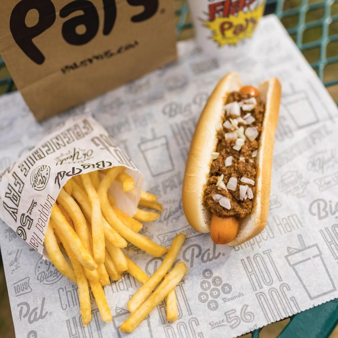 Pal's Sudden Service menu in Greeneville, Tennessee, USA