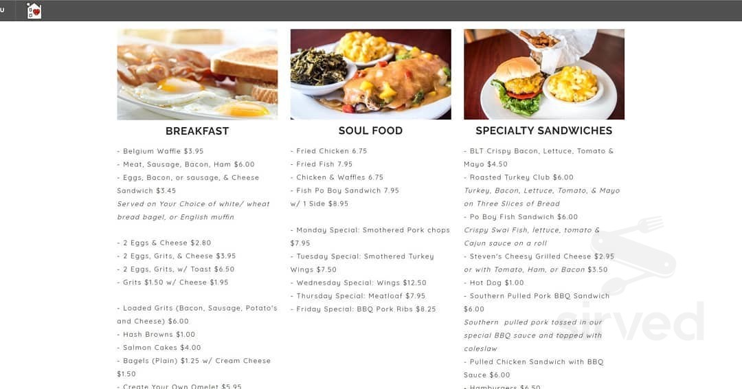 Taste of Soul Restaurant menus in Allentown, Pennsylvania, United States