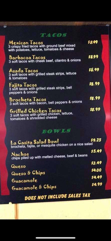 Frida's Burritos menu in Dumas, Texas, USA