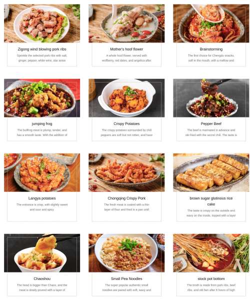 Miss Fu In Cheng Du Richmond menu in Richmond, British Columbia, Canada