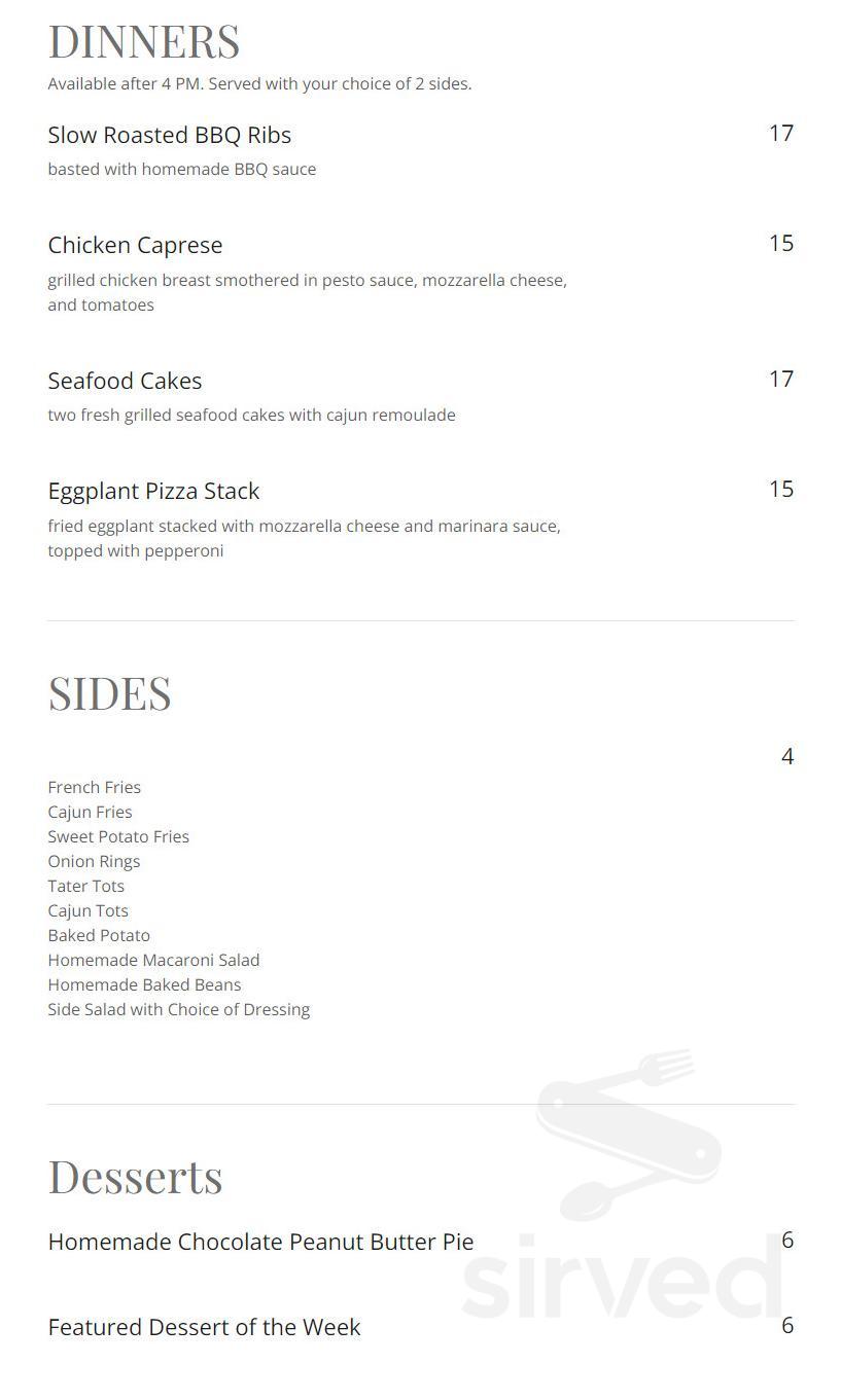 Riley's Bar & Grill menu in North Rose, New York, USA