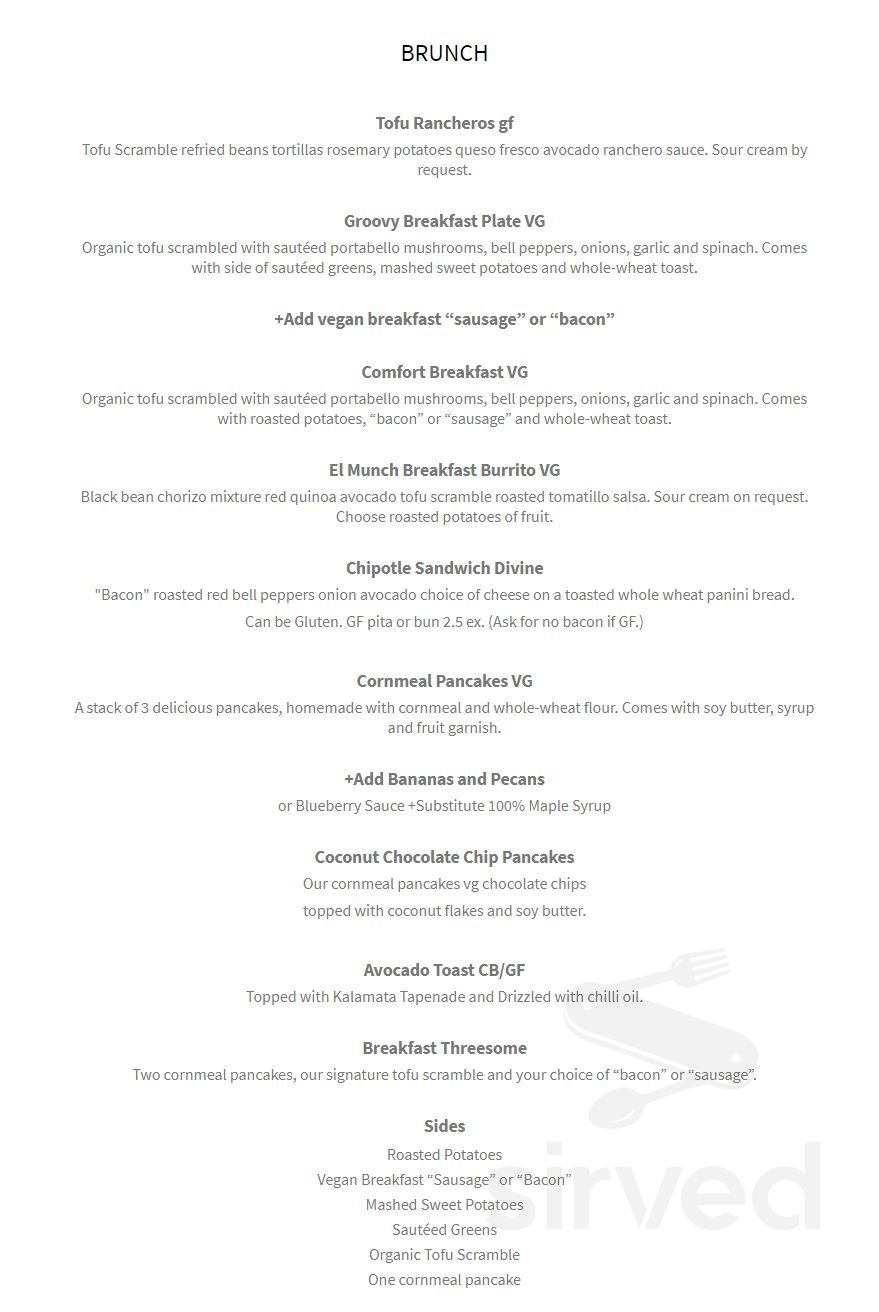 Munch, Inc. menu in Oak Park, Illinois, USA