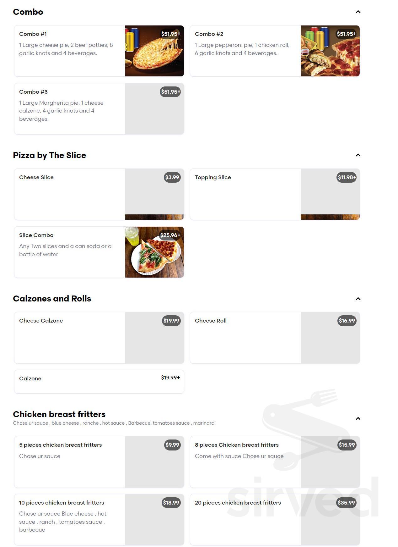 Champion Pizza - 5th Ave menu in New York, New York, USA