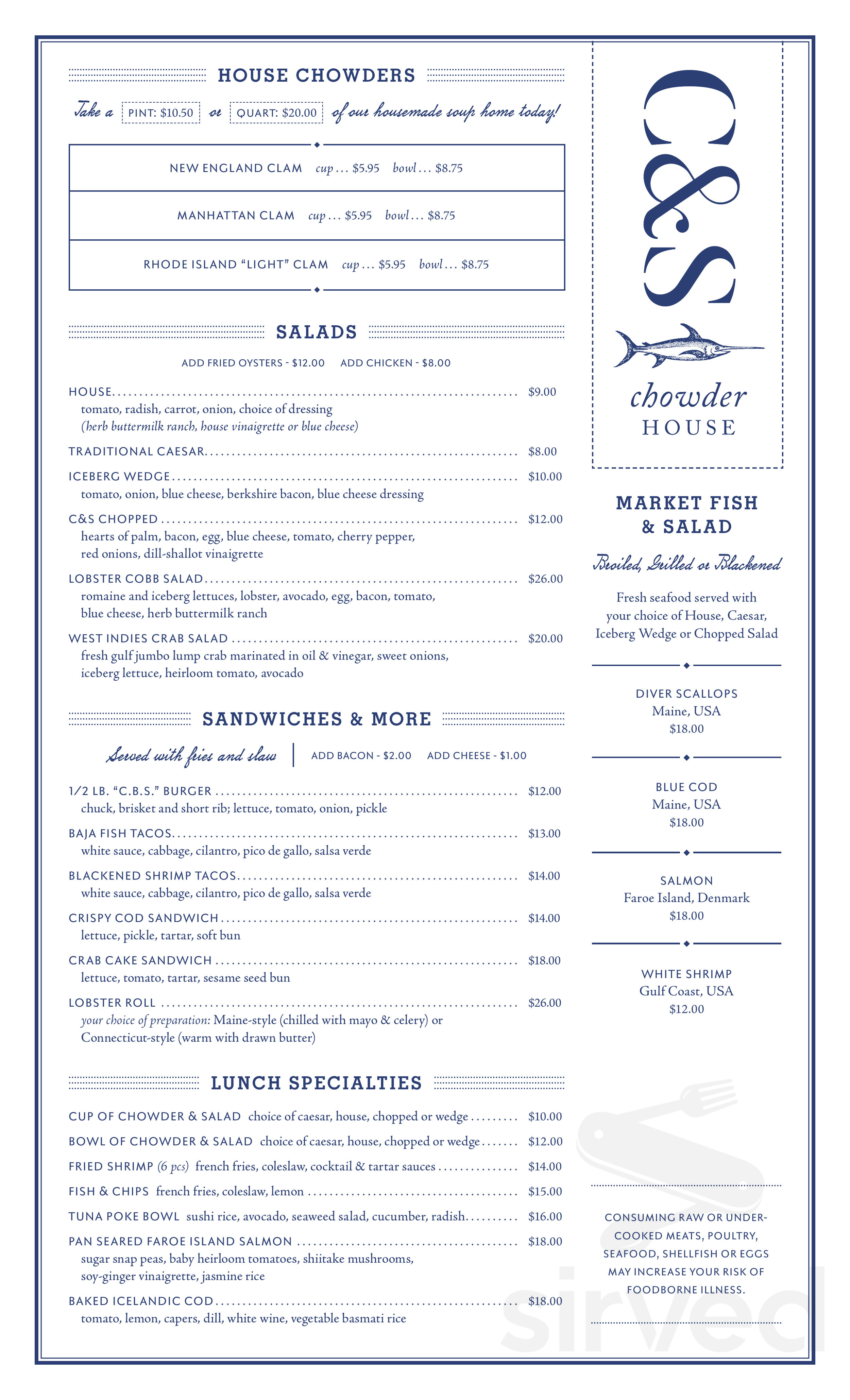 C S Seafood Oyster Bar Menus In Roswell Georgia United States C S Seafood Oyster Bar Menus In Roswell Georgia United States