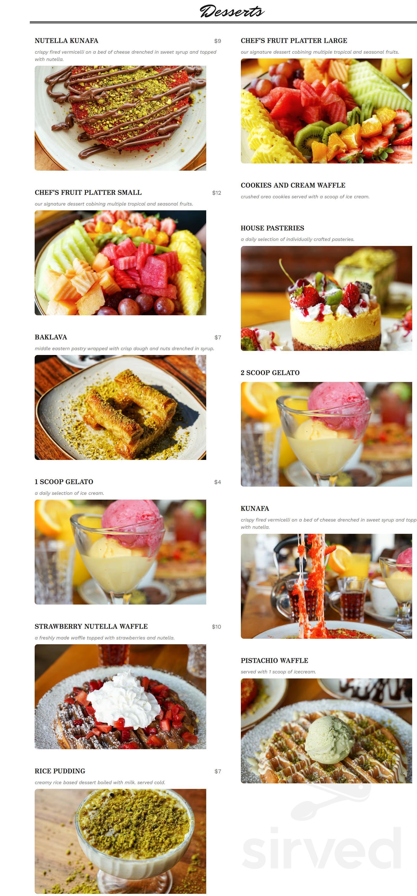 Menu for LaPasha Lounge & Grill in Houston, TX | Sirved