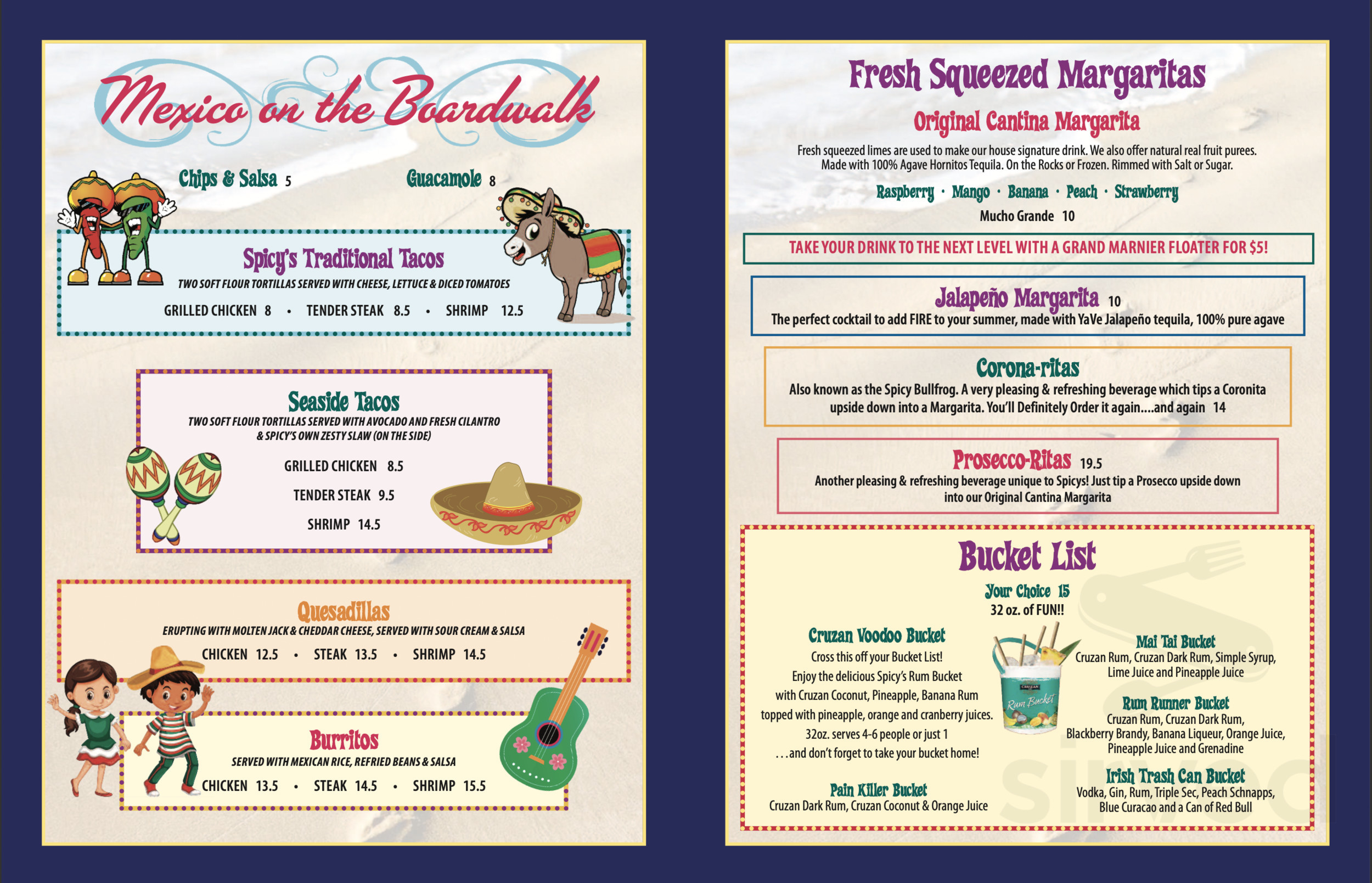 Spicy Food & Spirit menu in Seaside Park, New Jersey, USA