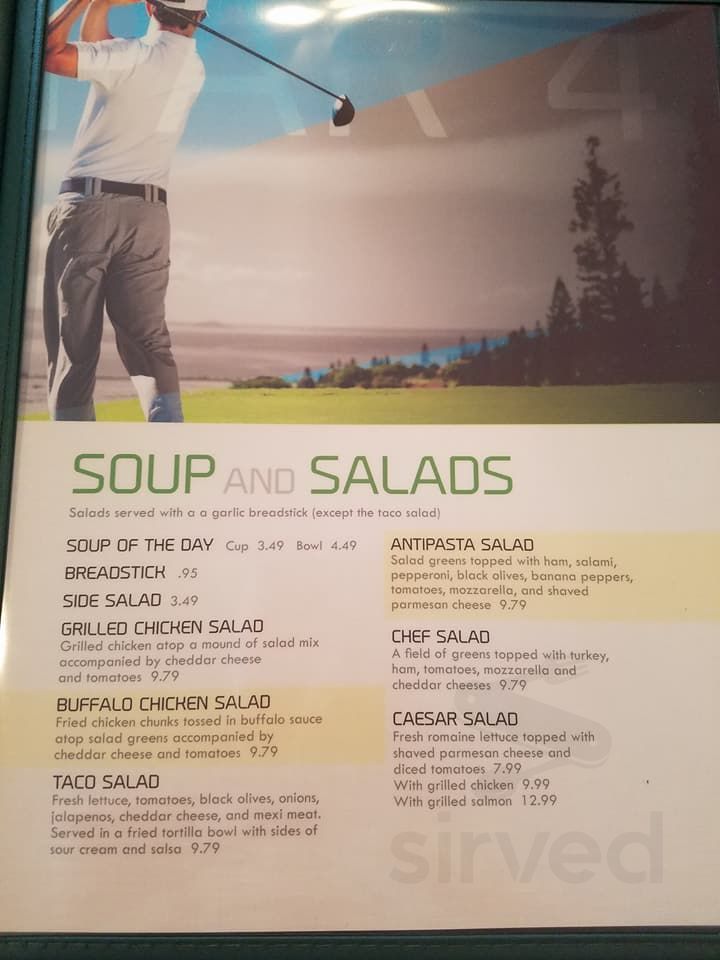 Twin Lakes Golf Course & Restaurant menu in Bellevue, Ohio, USA