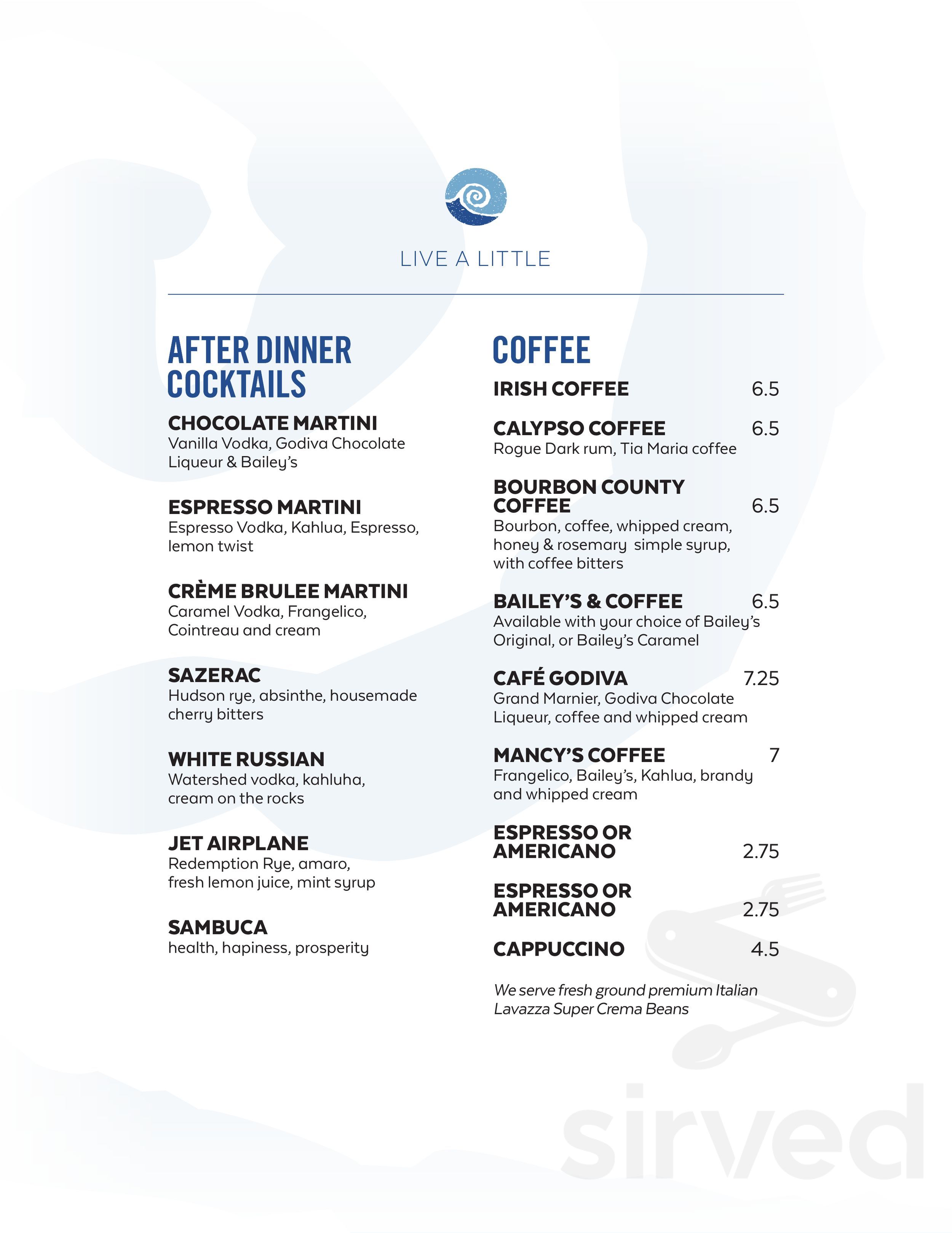 Mancys Bluewater Grille Menu In Maumee Ohio Usa