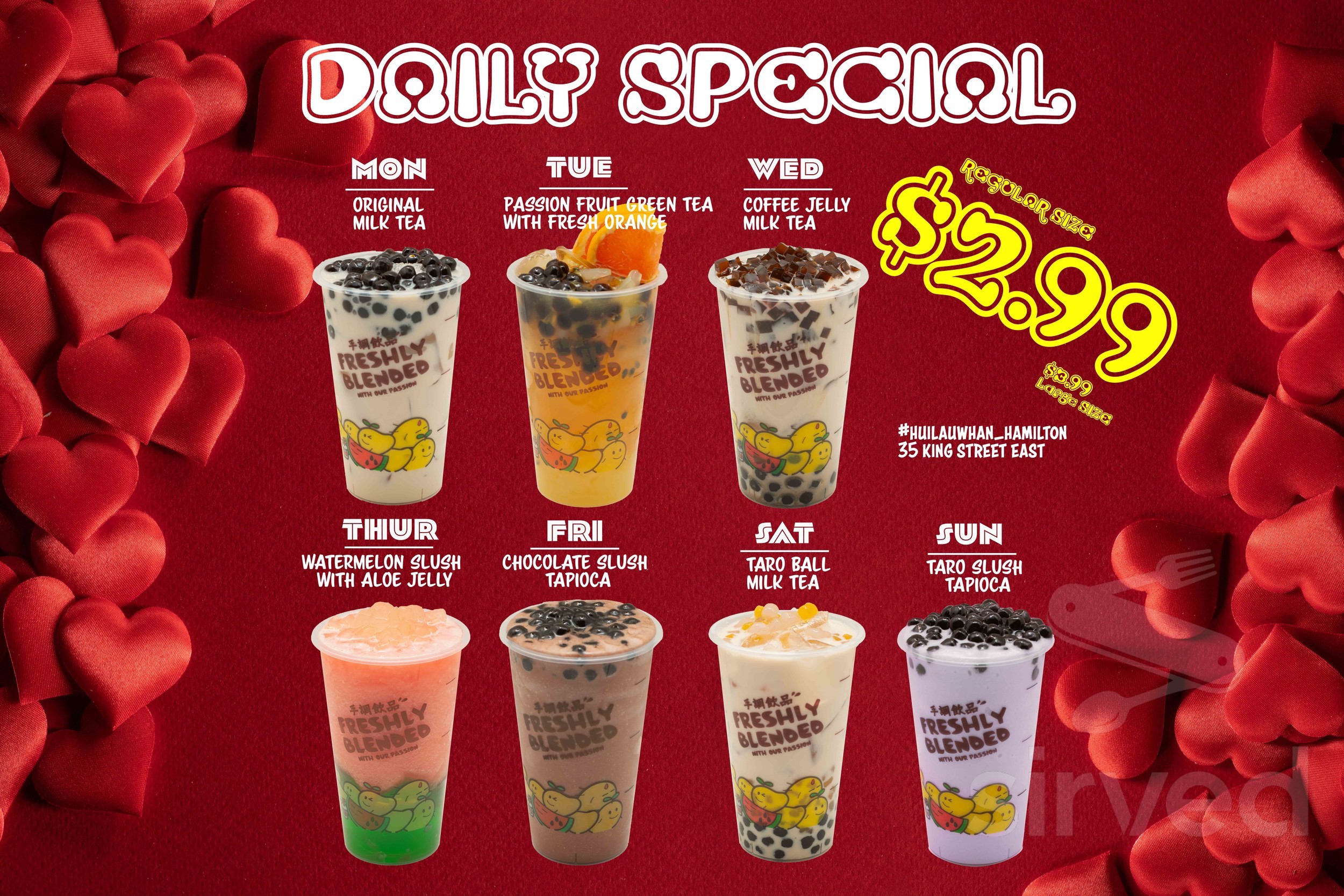 Menu - Hamilton ON's Hui Lau Shan Hamilton ??? Boba + Mango Desserts ...