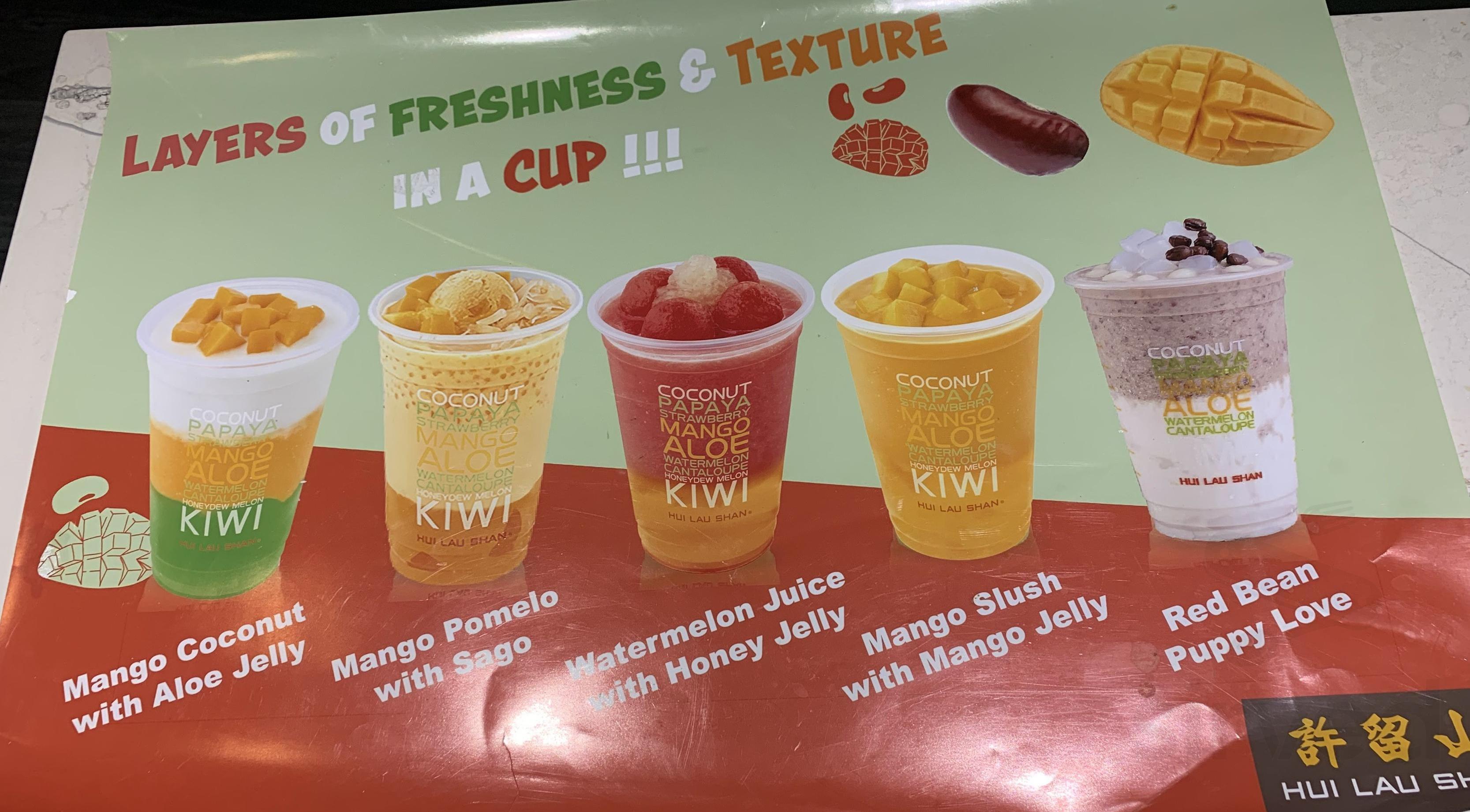 Menu - Hamilton ON's Hui Lau Shan Hamilton ??? Boba + Mango Desserts ...